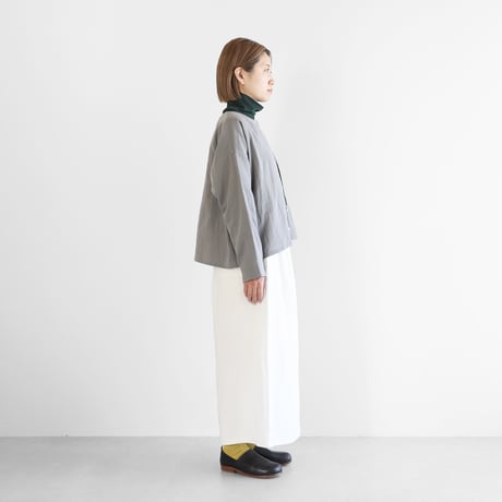 オールドレピアリネンスカートパンツ（ホワイト）【ユニセックス】505 | HUIS onlin...