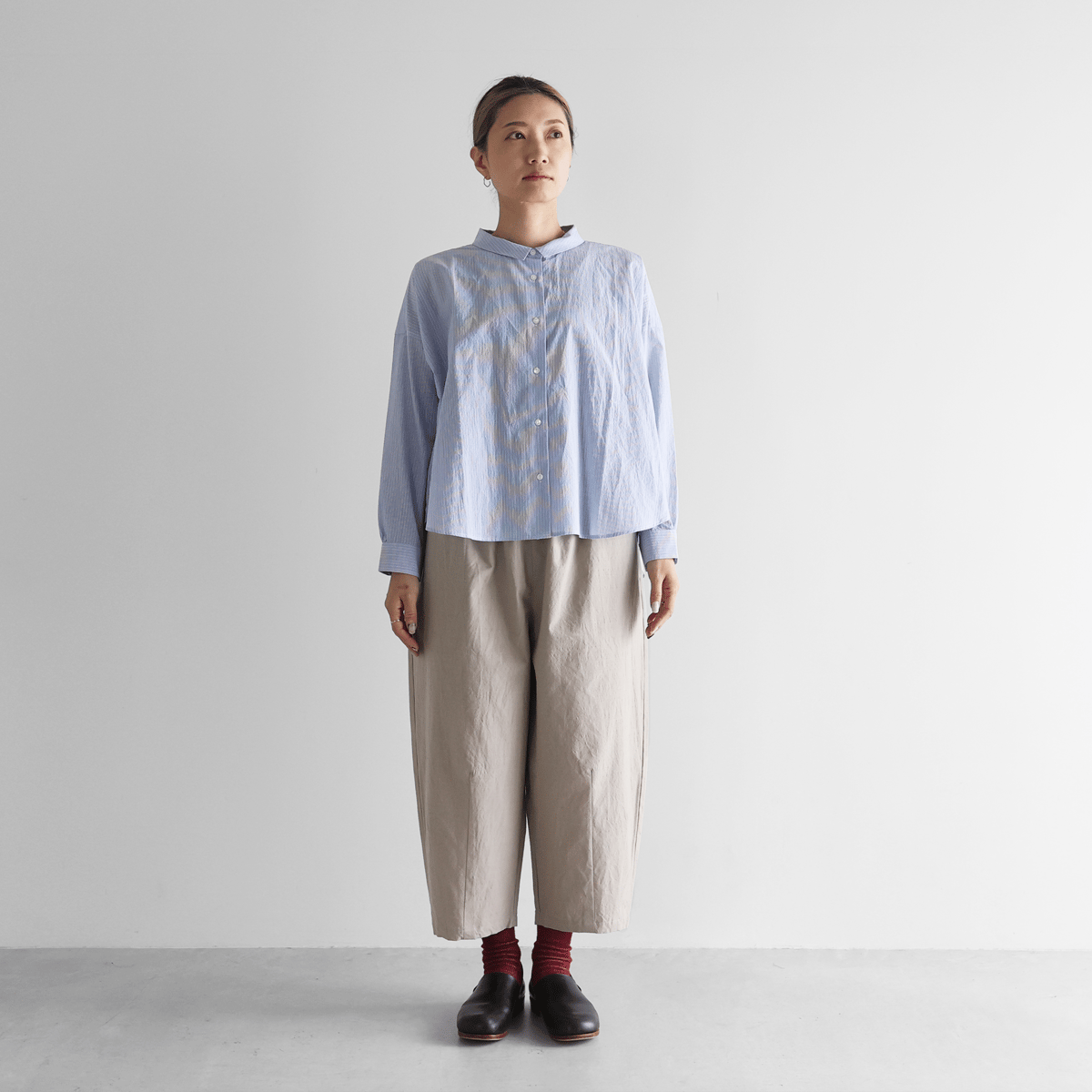 ウォッシャブルウールコットンバルーンパンツ（ミルクティ）【ユニセックス】506 | HUIS ...