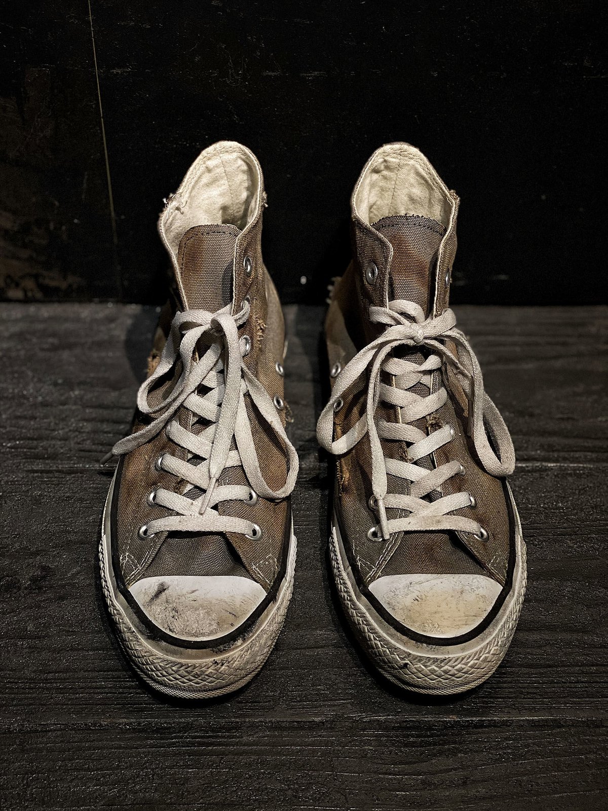 Discoloration Burn Vintage High cut Sneaker | R...