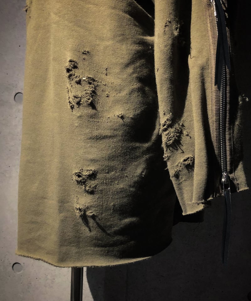 AUKENLIEV×RESURRECTION Side Zip Damage Sweat S AUKENLIEV×RESURRECTION Side Zip Damage Sweat S