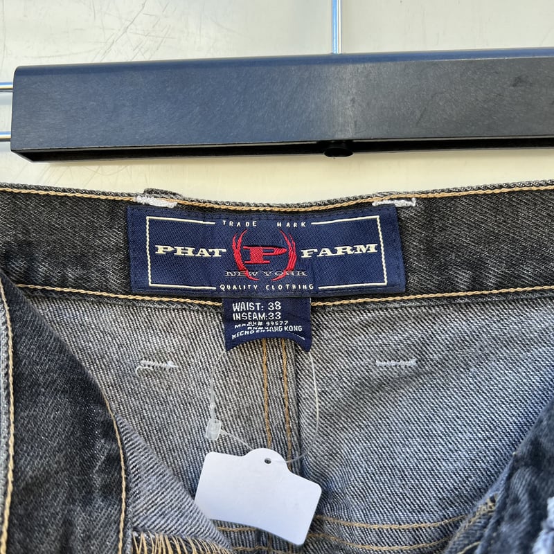 PHAT FARM/ファットファーム ブラックデニムジーンズ 90年代 PHAT FARM/ファットファーム ブラックデニムジーンズ 90年代