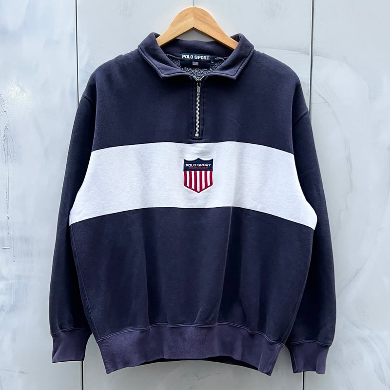 POLOSPORT/ポロスポーツ ハーフジップスウェット 90年代 (USED POLOSPORT/ポロスポーツ ハーフジップスウェット 90年代 (USED