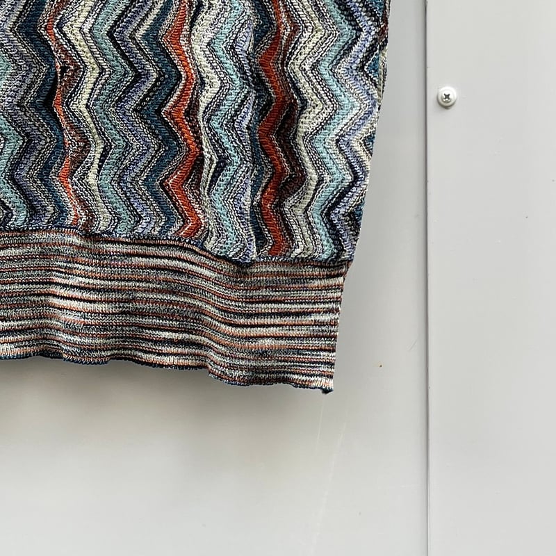 MISSONI SPORT/ミッソーニスポーツ 半袖ミックス柄セーター 90 MISSONI SPORT/ミッソーニスポーツ 半袖ミックス柄セーター 90
