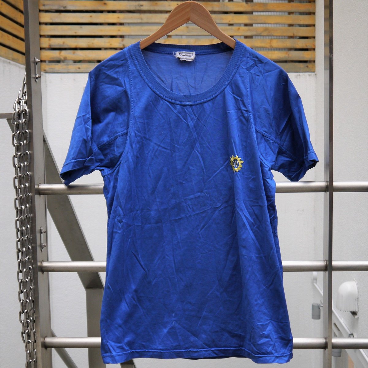 GIANNI VERSACE/ジャンニベルサーチ ロゴ刺繍Tシャツ 80s~90S GIANNI VERSACE/ジャンニベルサーチ ロゴ刺繍Tシャツ 80s~90S