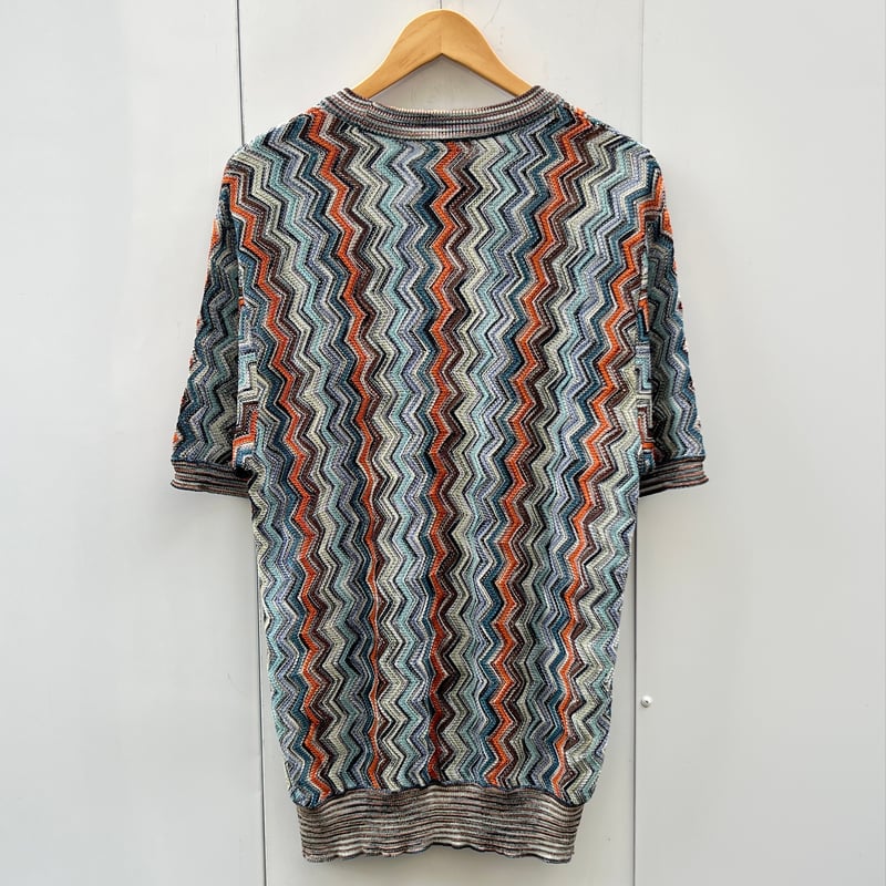 MISSONI SPORT/ミッソーニスポーツ 半袖ミックス柄セーター 90 MISSONI SPORT/ミッソーニスポーツ 半袖ミックス柄セーター 90