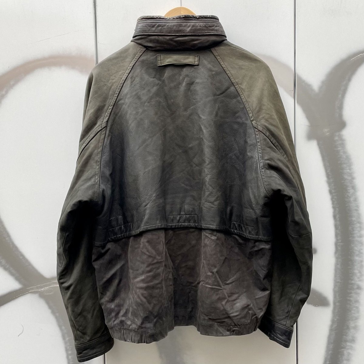 NAUTICA/ノーチカ レザーボンバージャケット 90年代 (USED NAUTICA/ノーチカ レザーボンバージャケット 90年代 (USED