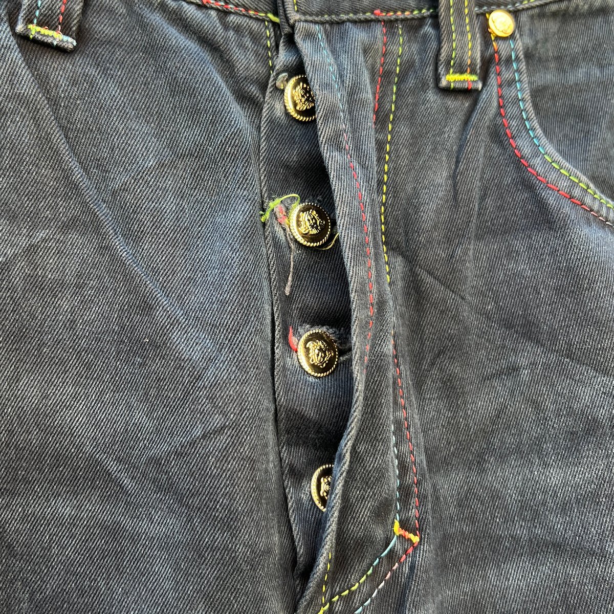 VERSACE/ベルサーチ ブラックジーンズ 90年代 Made in ITALY VERSACE/ベルサーチ ブラックジーンズ 90年代 Made in ITALY
