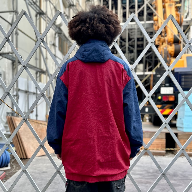 NIKE/ナイキ 裏フリースナイロンフードジャケット 90年代 (USED NIKE/ナイキ 裏フリースナイロンフードジャケット 90年代 (USED
