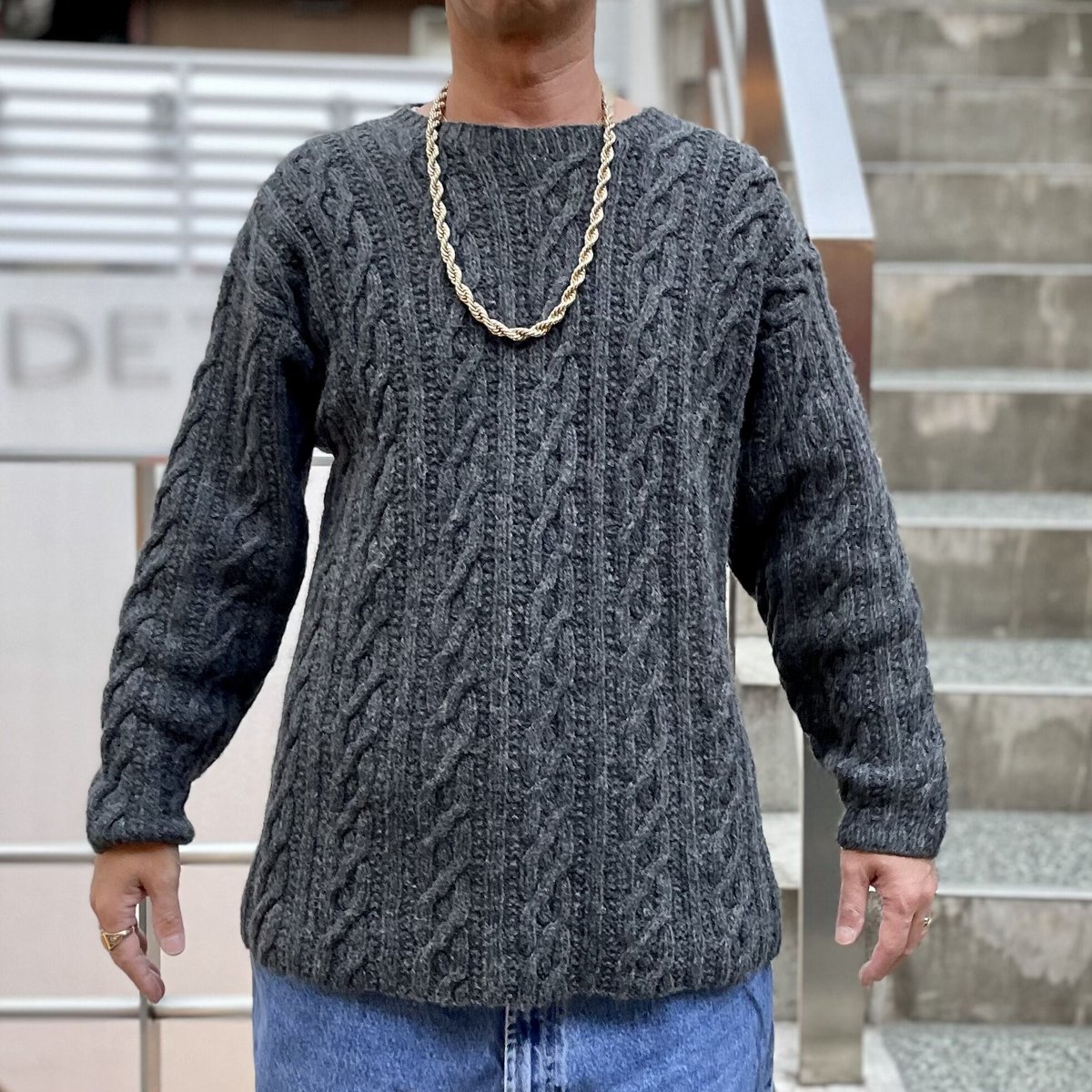 Timberland/ティンバーランド ケーブルセーター 90年代 (USED Timberland/ティンバーランド ケーブルセーター 90年代 (USED