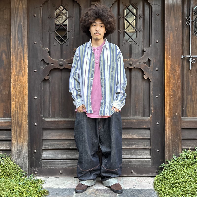 GUESS /ゲス ストライプシャツ 90年代 (USED) | chameleon wear GUESS /ゲス ストライプシャツ 90年代 (USED) | chameleon wear