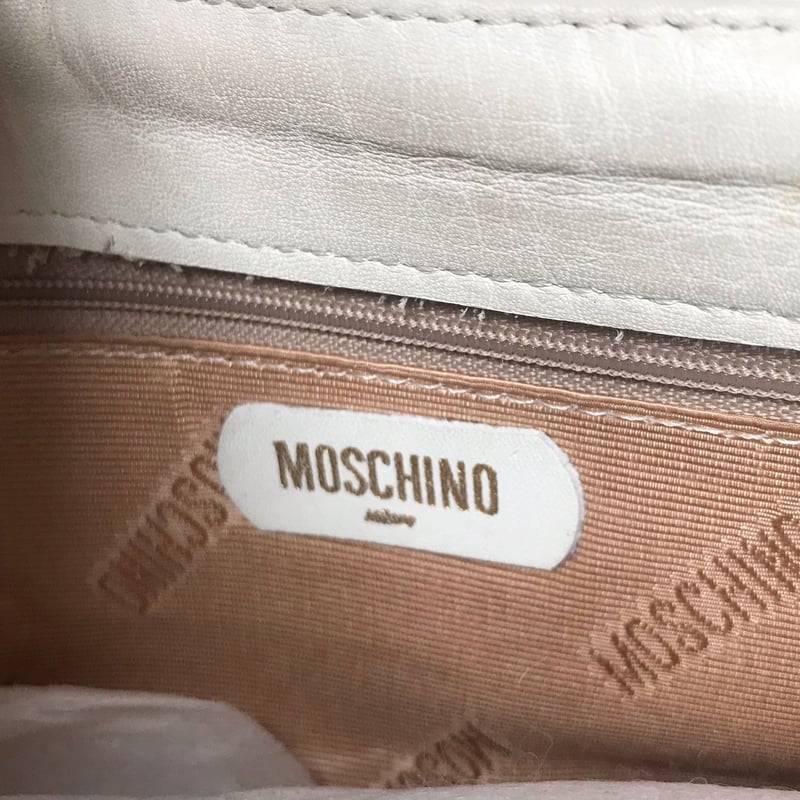 MOSCHINO/モスキーノ レザーショルダーバッグ 90年代 (USED MOSCHINO/モスキーノ レザーショルダーバッグ 90年代 (USED