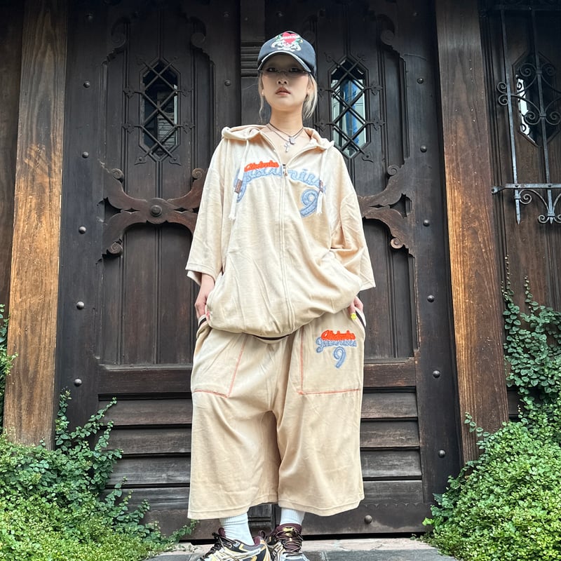 AKADEMIKS/アカデミックス ベロア半袖フード、ショーツ AKADEMIKS/アカデミックス ベロア半袖フード、ショーツ