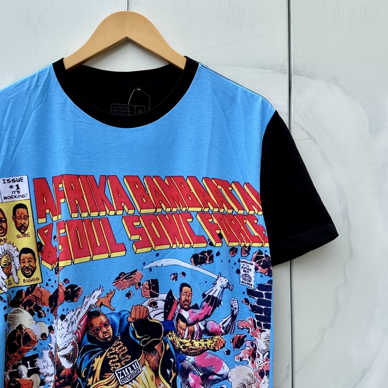 AFRICA BAMBAATAA/アフリカ バンバータ 総柄Tシャツ 00年代 Made AFRICA BAMBAATAA/アフリカ バンバータ 総柄Tシャツ 00年代 Made