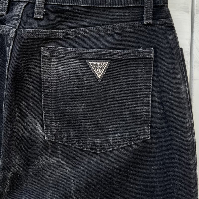 GUESS/ゲス ブラックデニムジーンズ 90年代 (USED) | chameleon GUESS/ゲス ブラックデニムジーンズ 90年代 (USED) | chameleon