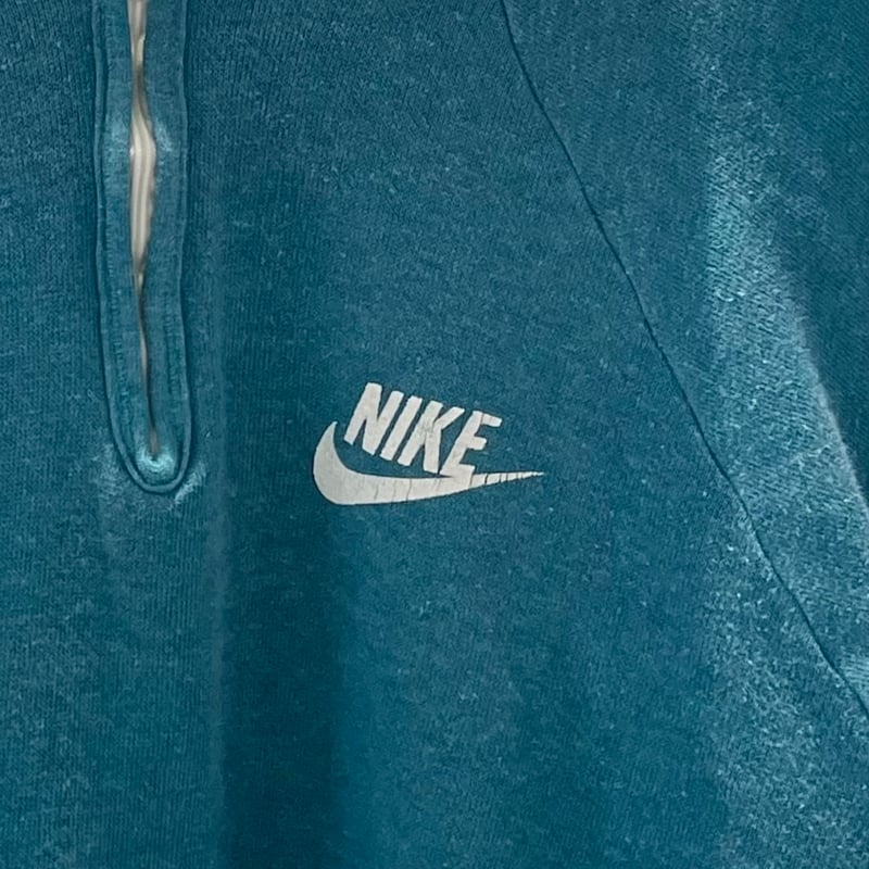 NIKE/ナイキ ハーフジップ ロゴフードスウェット 80年前後 NIKE/ナイキ ハーフジップ ロゴフードスウェット 80年前後