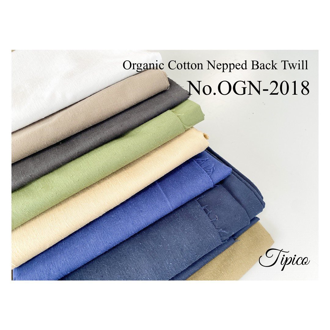 Organic Cotton Nepped Back Twill 【OGN-2018&OGN-...