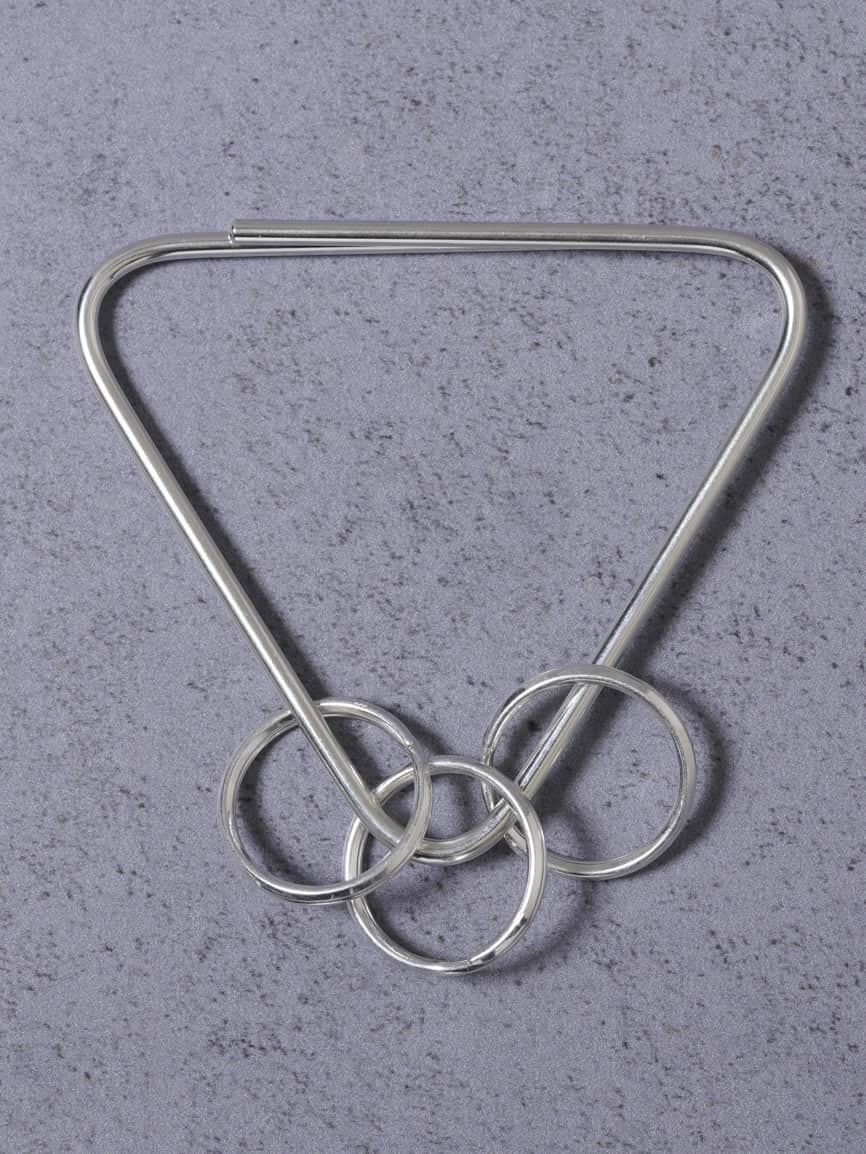 OX JEWELRy Triangle Key Ring | MB -there is a r...