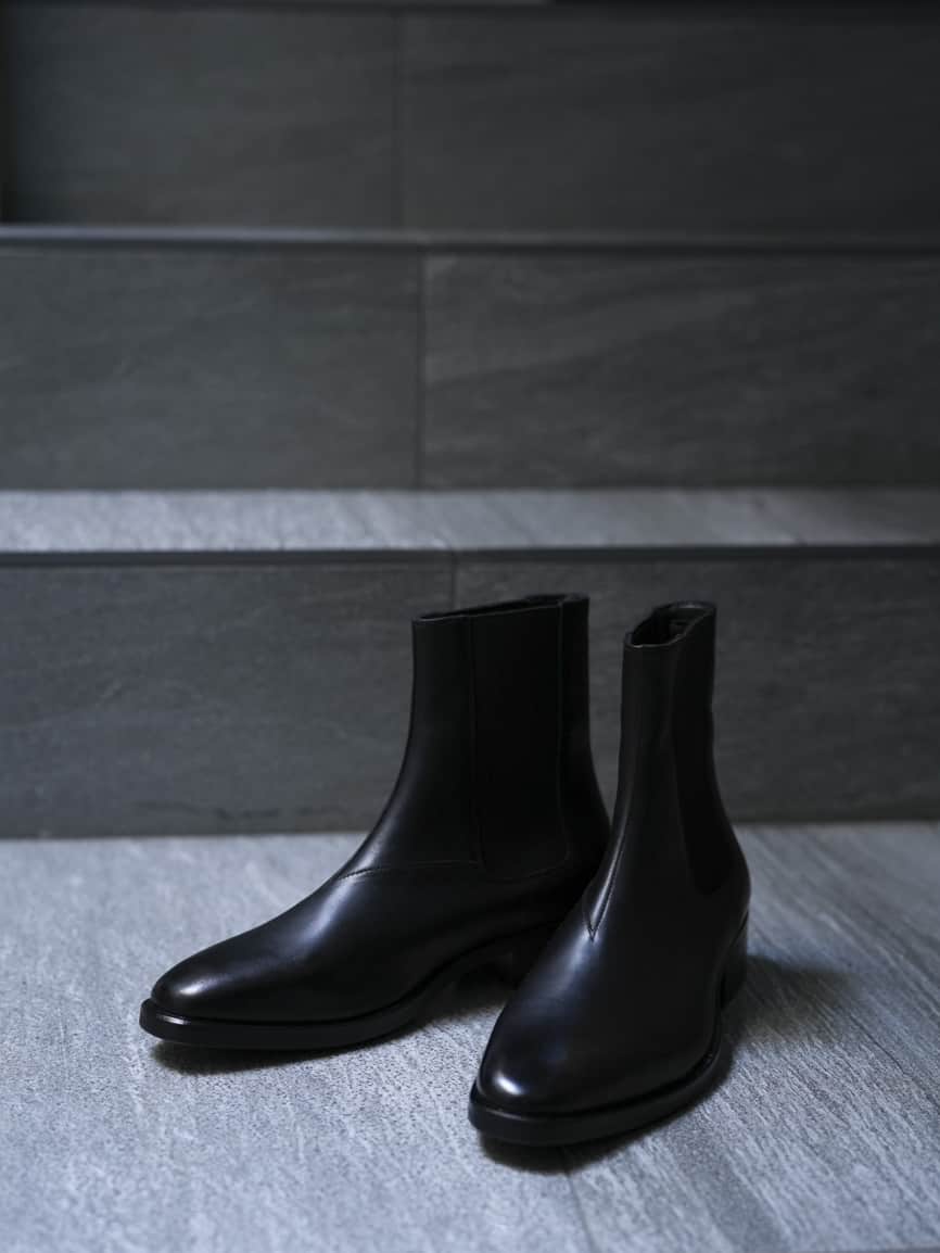 MB ULTIMATE FABRIC LEATHER HIGH-HEEL DRESS BOOT MB ULTIMATE FABRIC LEATHER HIGH-HEEL DRESS BOOT