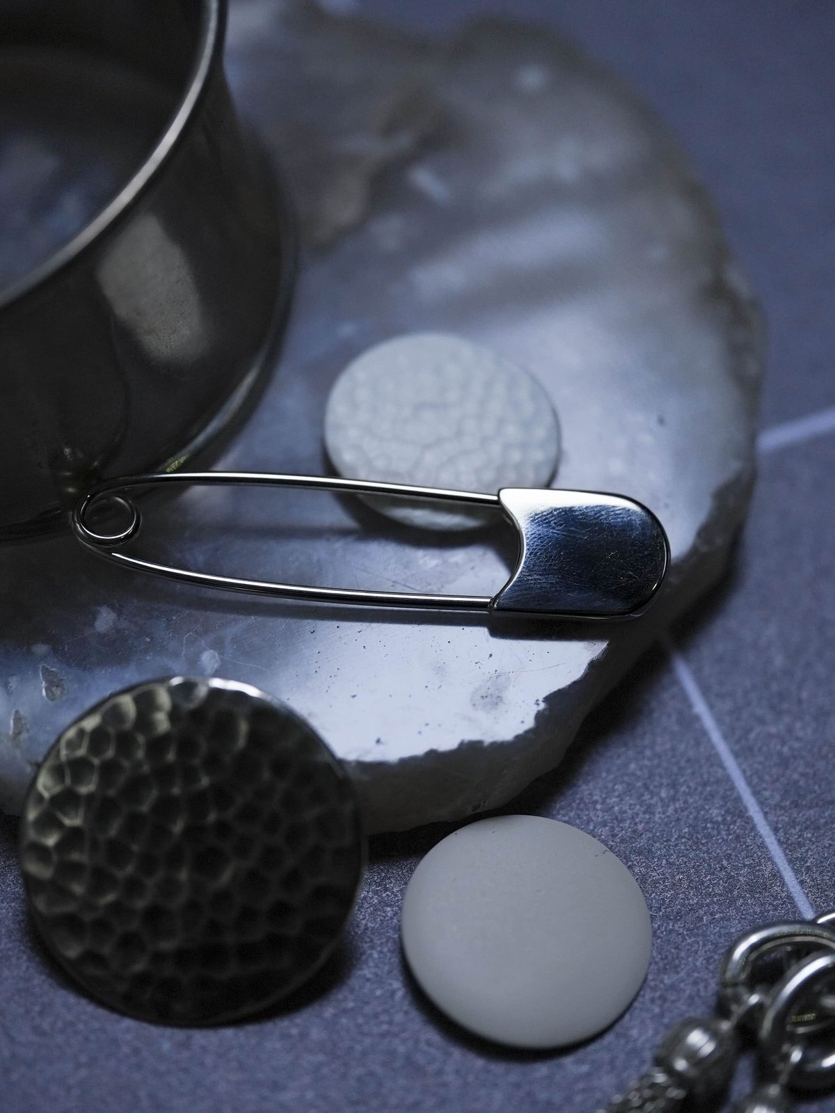 OX JEWELRy Silver Safety Pin Charm | MB -there ...