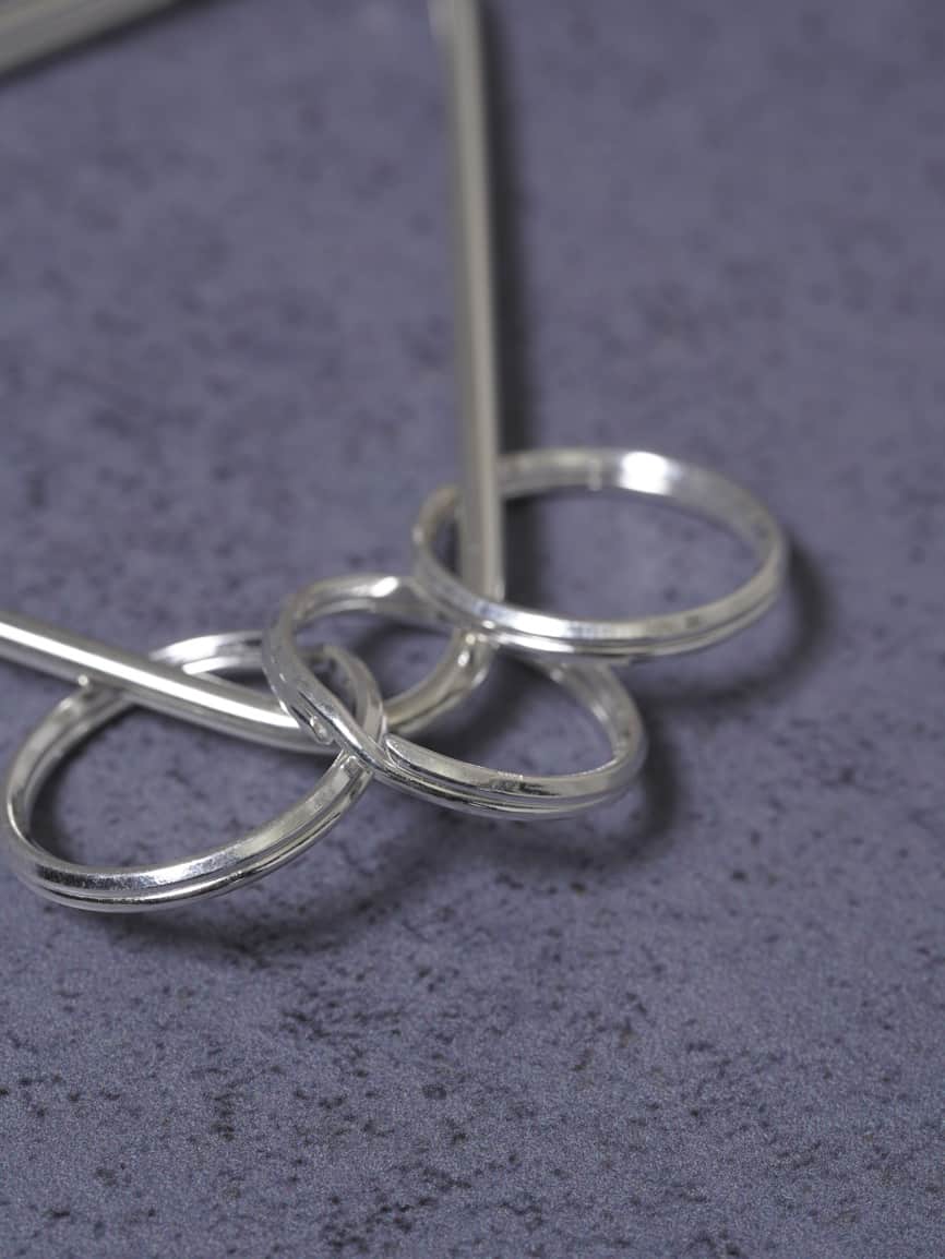 OX JEWELRy Triangle Key Ring | MB -there is a r...