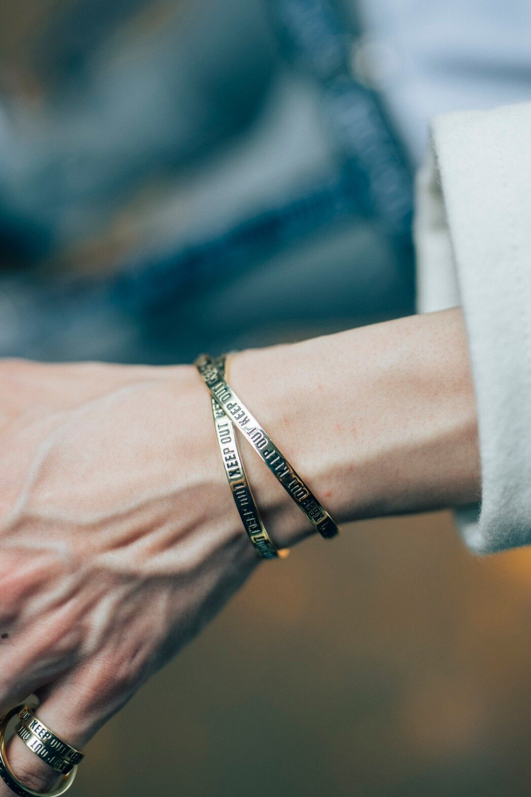 Keepout Double-dealing Bangle | ha | za | ma (o Keepout Double-dealing Bangle | ha | za | ma (o
