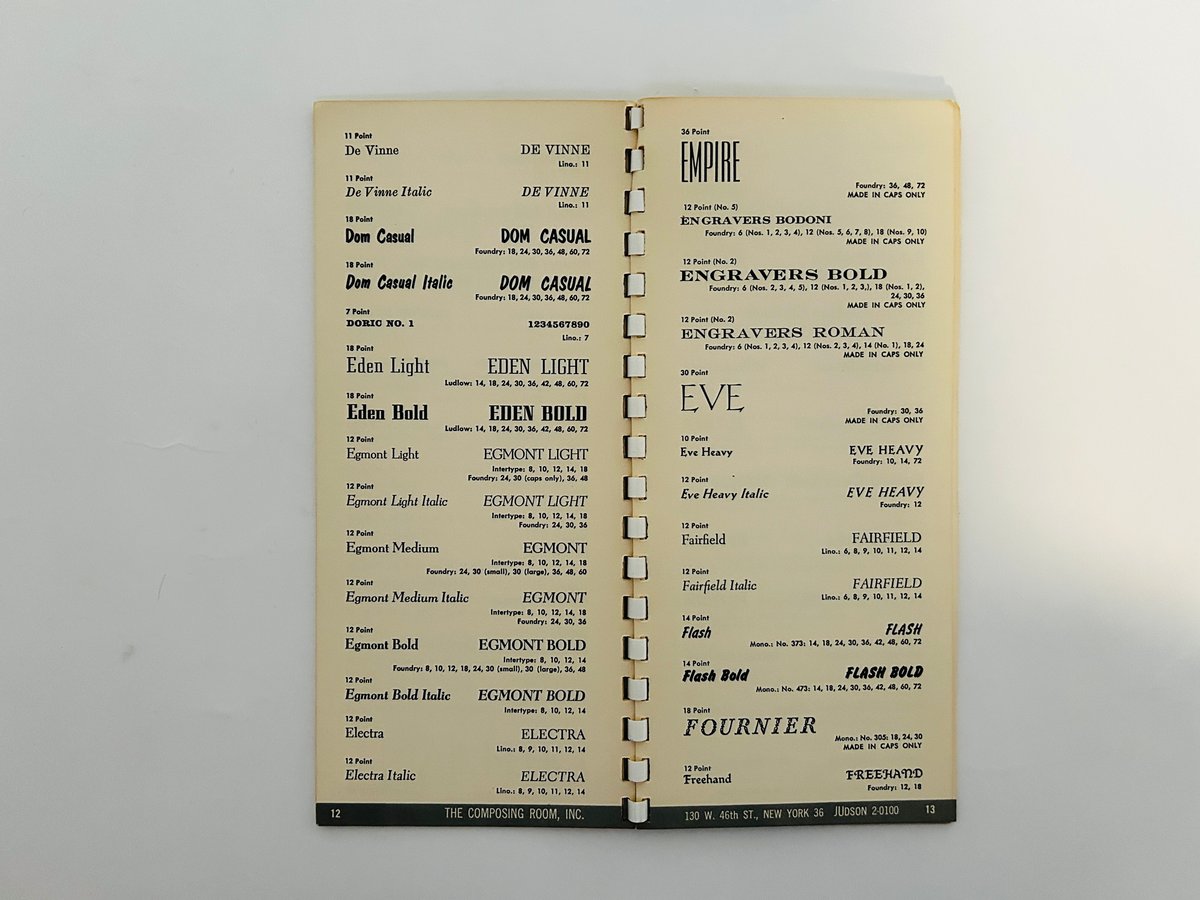 the Composing Room,Inc. TYPE faces カタログ | 誠光社 通信販売