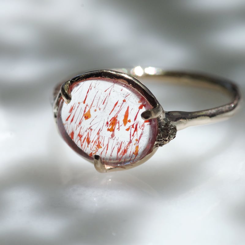 moss ring ヘマタイトインクォーツ | Fillyjonk ONLINE STORE moss ring ヘマタイトインクォーツ | Fillyjonk ONLINE STORE
