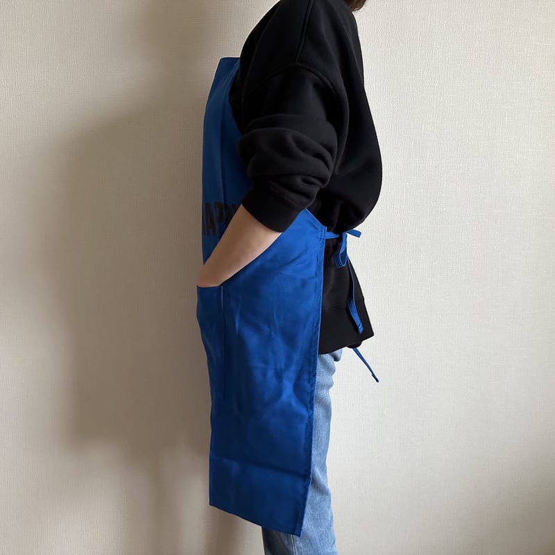DRVBLU4 REVERSIBLE APRON“MEAT”HAPPY/SEE YOU A DRVBLU4 REVERSIBLE APRON“MEAT”HAPPY/SEE YOU A