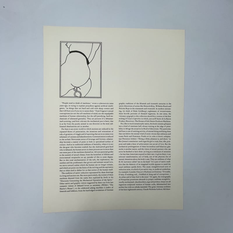 Title/ FORNICON Author/ Tomi Ungerer | COWBOOKS Title/ FORNICON Author/ Tomi Ungerer | COWBOOKS