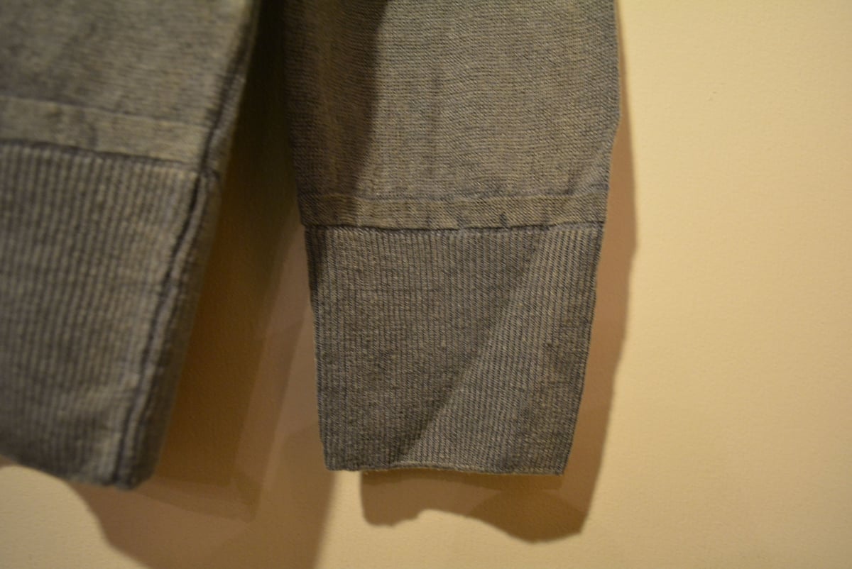 -grp- linen crew neck knit grigio | credo ...