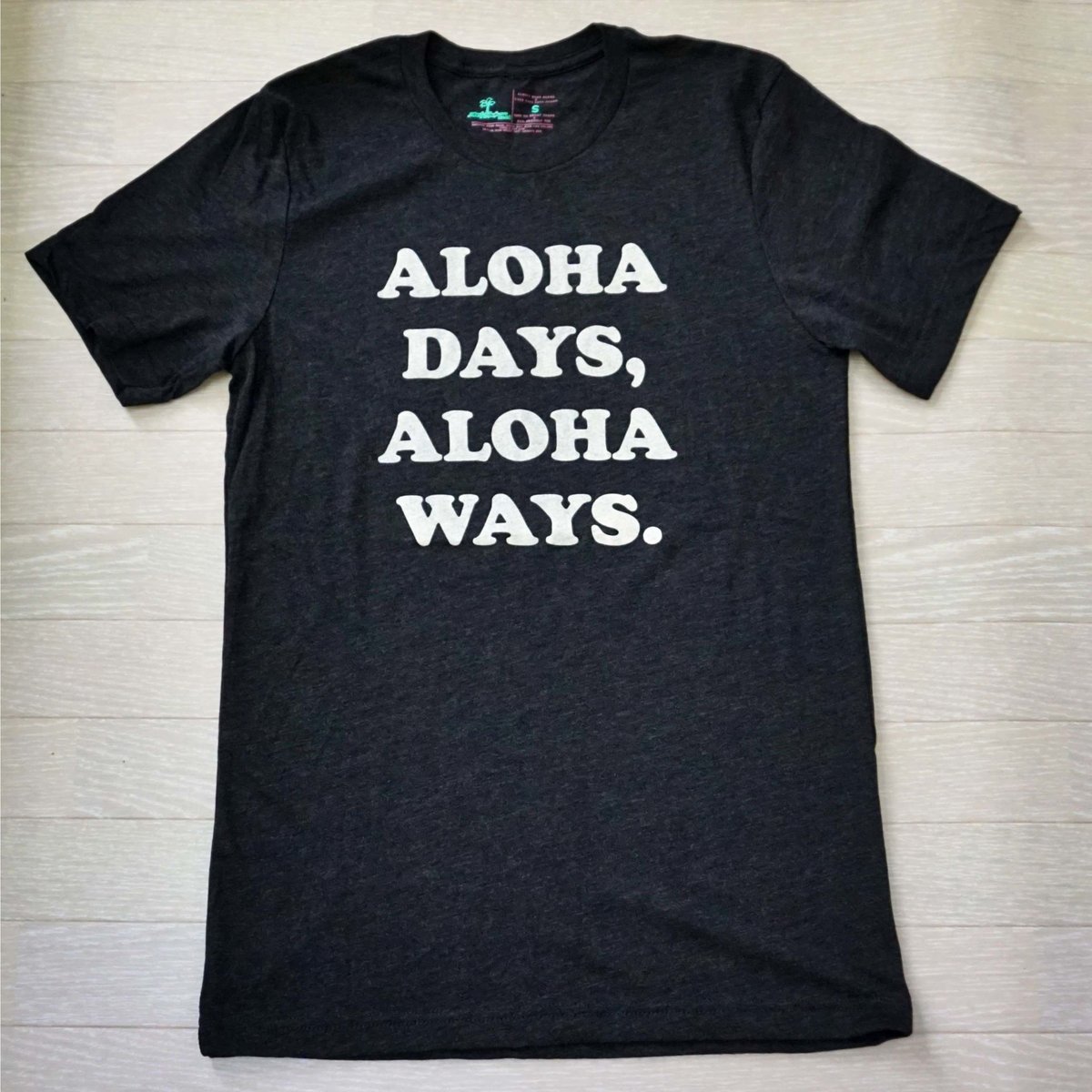 ハワイ Short Stack Hawaii ALOHA DAYS Tシャツ チャコールグレー...