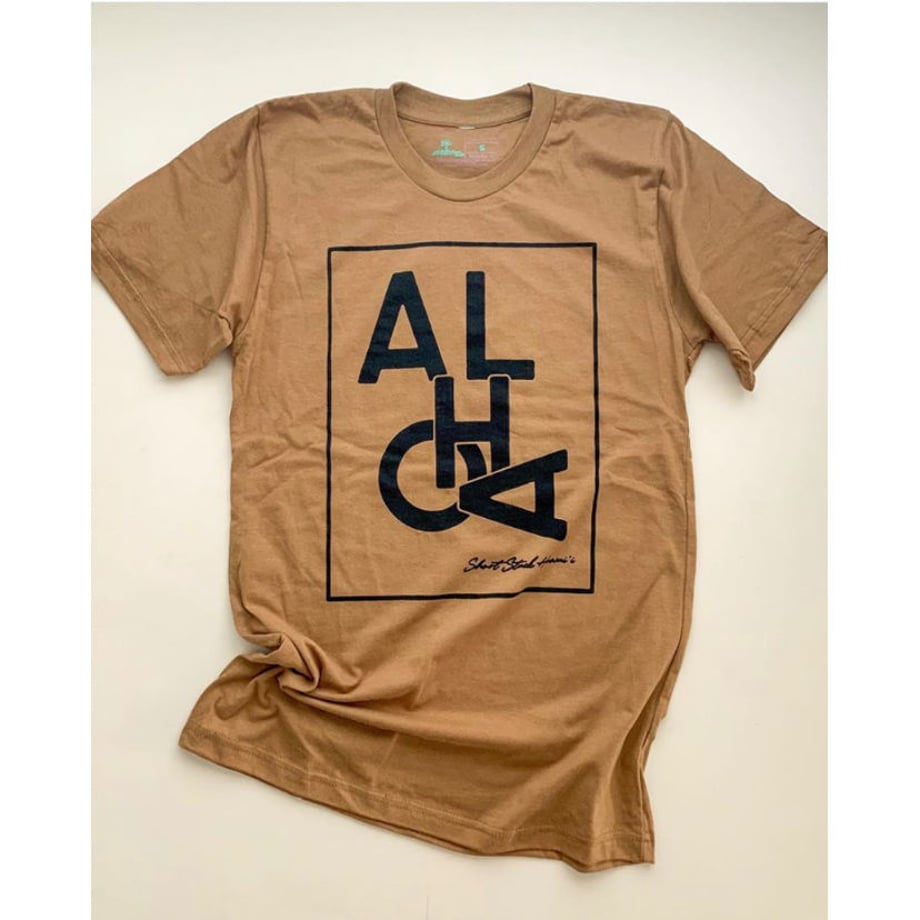 ハワイ Short Stack Hawaii ALOHA CANVAS ユニセックスTシャツ ...
