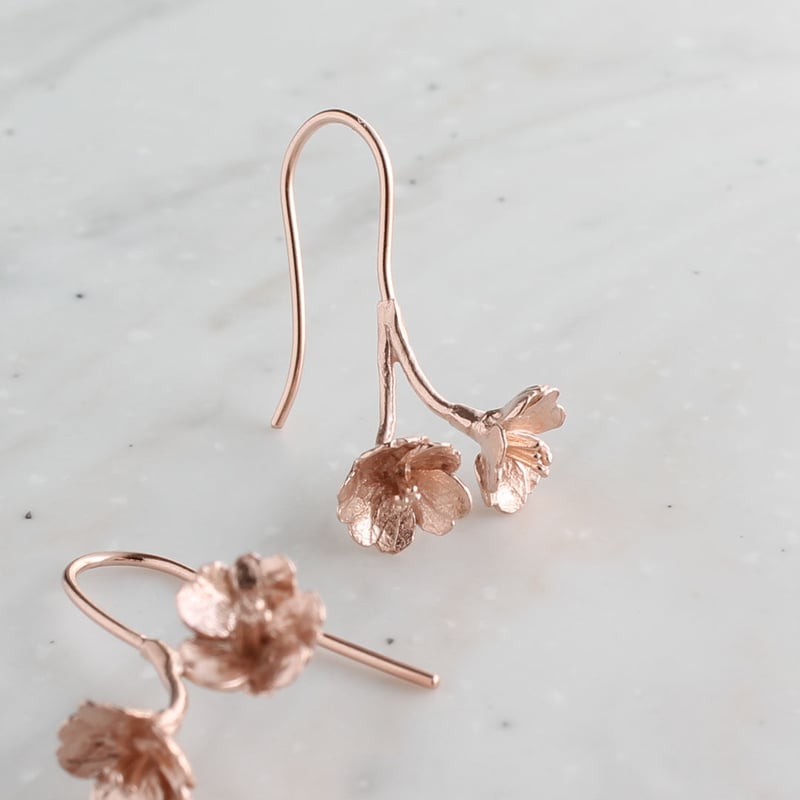 胴吹きさくらのピアス / Doubuki Sakura Earrings | atelier 胴吹きさくらのピアス / Doubuki Sakura Earrings | atelier