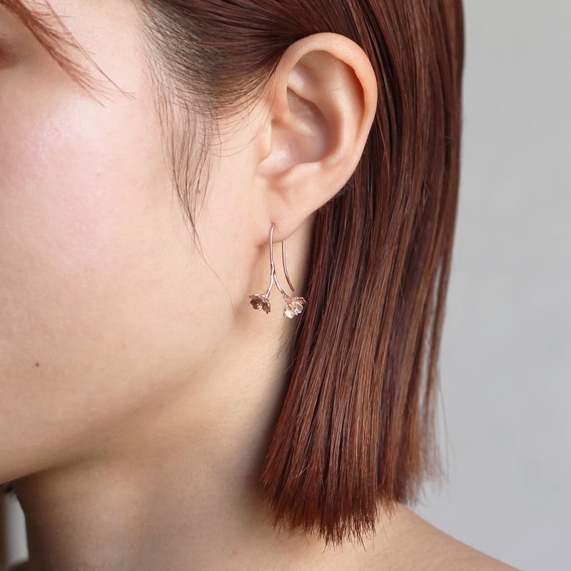 胴吹きさくらのピアス / Doubuki Sakura Earrings | atelier 胴吹きさくらのピアス / Doubuki Sakura Earrings | atelier