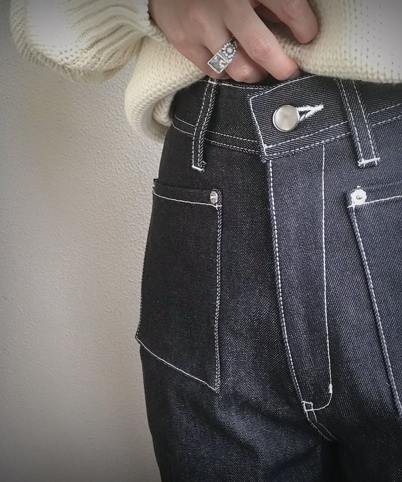 SIIILON Geek denim pants | melange SIIILON Geek denim pants | melange