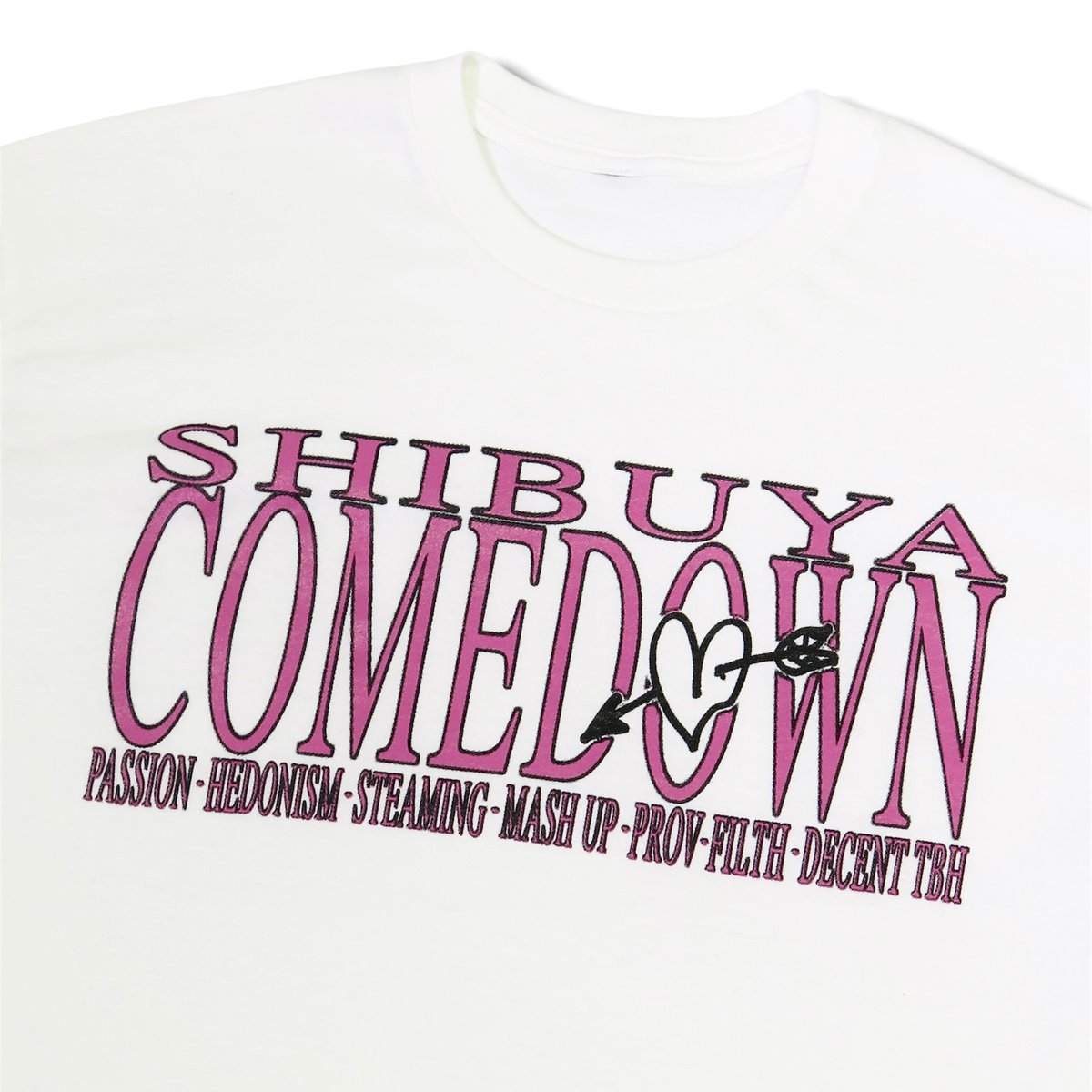 PASSION X PROV SHIBUYA COMEDOWN TEE WHITE | PRO...
