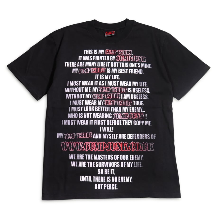 GUMPJUNK THIS IS MY GUMP TEE BLACK | PROV ONLIN...