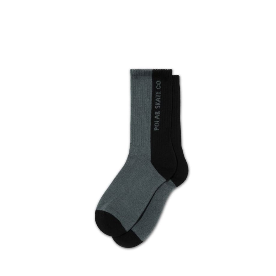 POLAR RIB SOCKS 50/50 BLACK | PROV ONLINE STORE