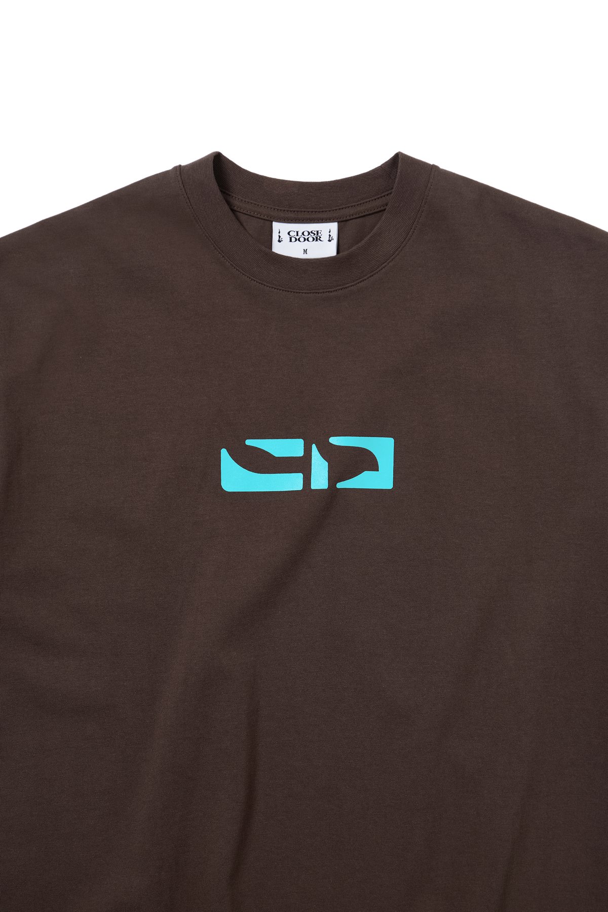 CLOSE DOOR CLOSE TEE BROWN | PROV ONLINE STORE