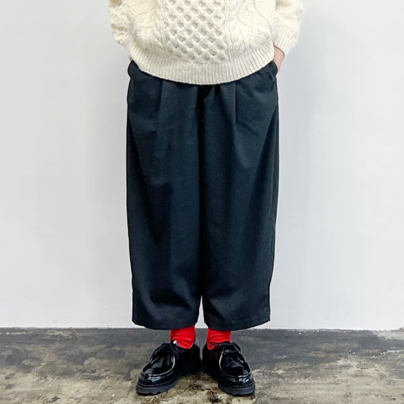 T/R WIDE EGG LONG PANTS ワイドエッグ ロングパンツ A21610 T/R WIDE EGG LONG PANTS ワイドエッグ ロングパンツ A21610