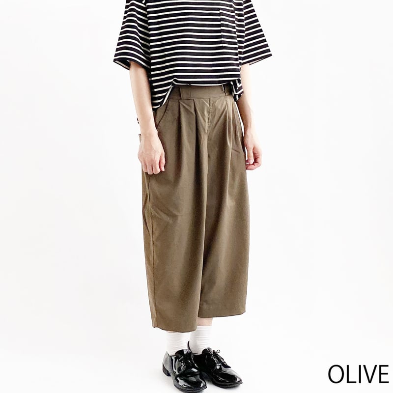 T/R WIDE EGG CROPPED PANTS ワイドエッグ クロップドパンツ A2 T/R WIDE EGG CROPPED PANTS ワイドエッグ クロップドパンツ A2