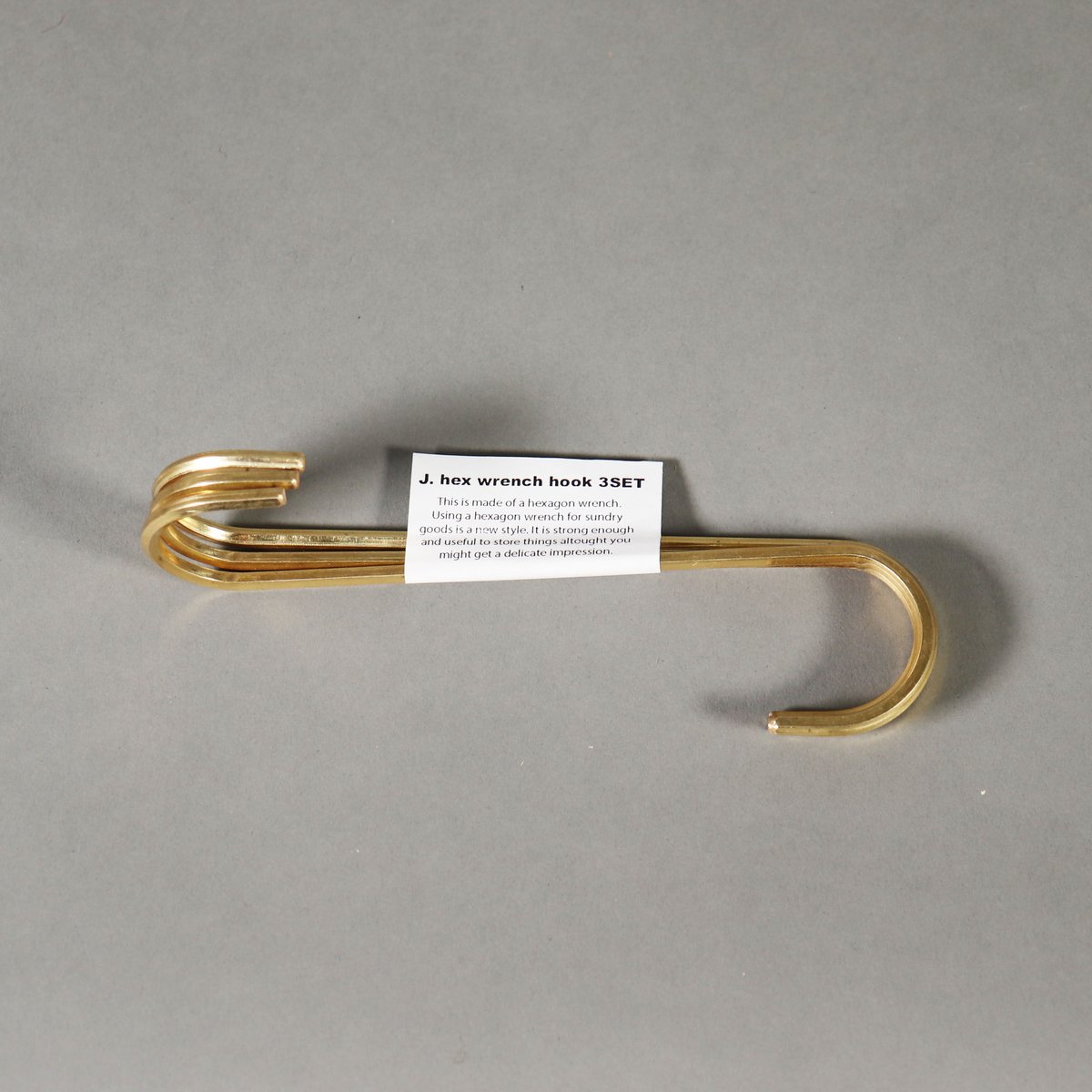 J. hex wrench hook 3SET(Brass) | romo