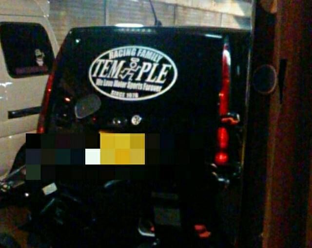 TEMPLE RACING FAMILY 楕円切り抜きステッカー スーパーBIGサイズ | T...