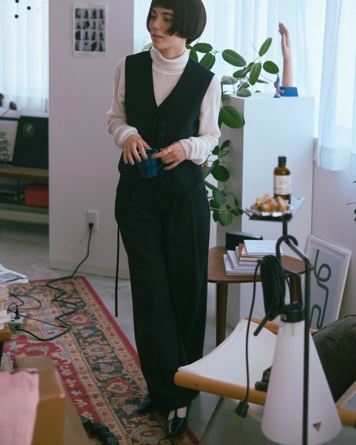 wool blend vest & slacks setup | F A S H I R U