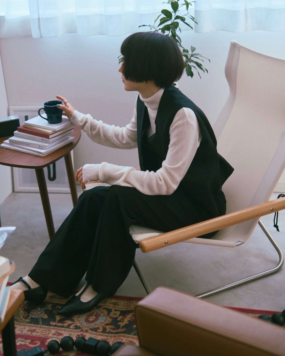 wool blend vest & slacks setup | F A S H I R U