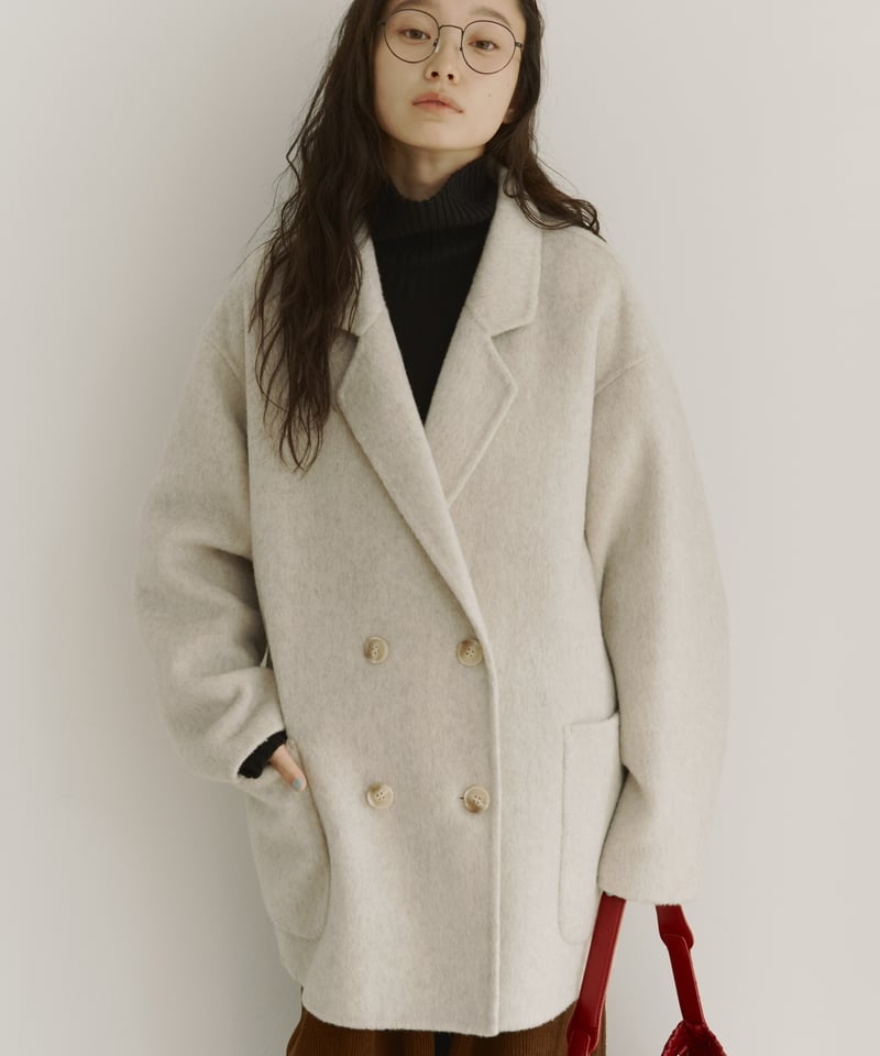 wool double face middle coat/3color | F A S H I wool double face middle coat/3color | F A S H I