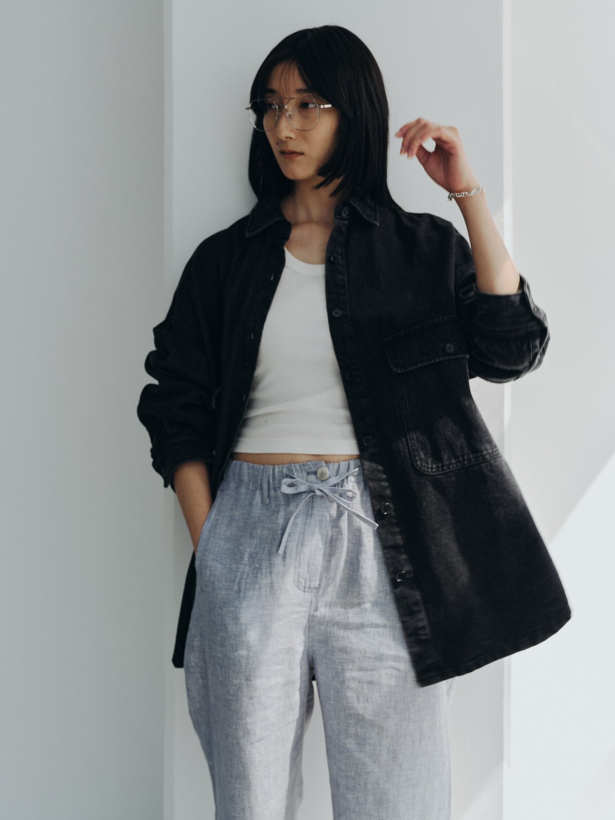 【FINE】ex denim shirt JK/2color | F A S H I R U