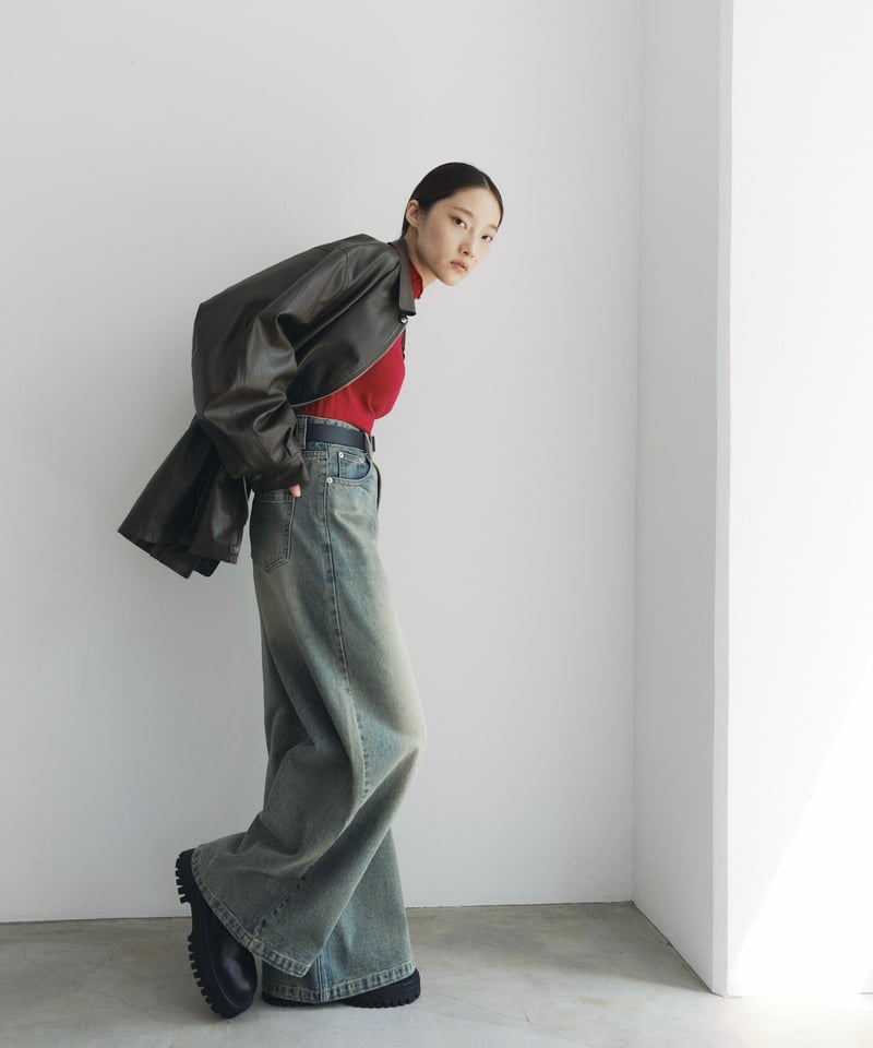 FINE】wide leg buggy jeans/2color/2size | F A S FINE】wide leg buggy jeans/2color/2size | F A S