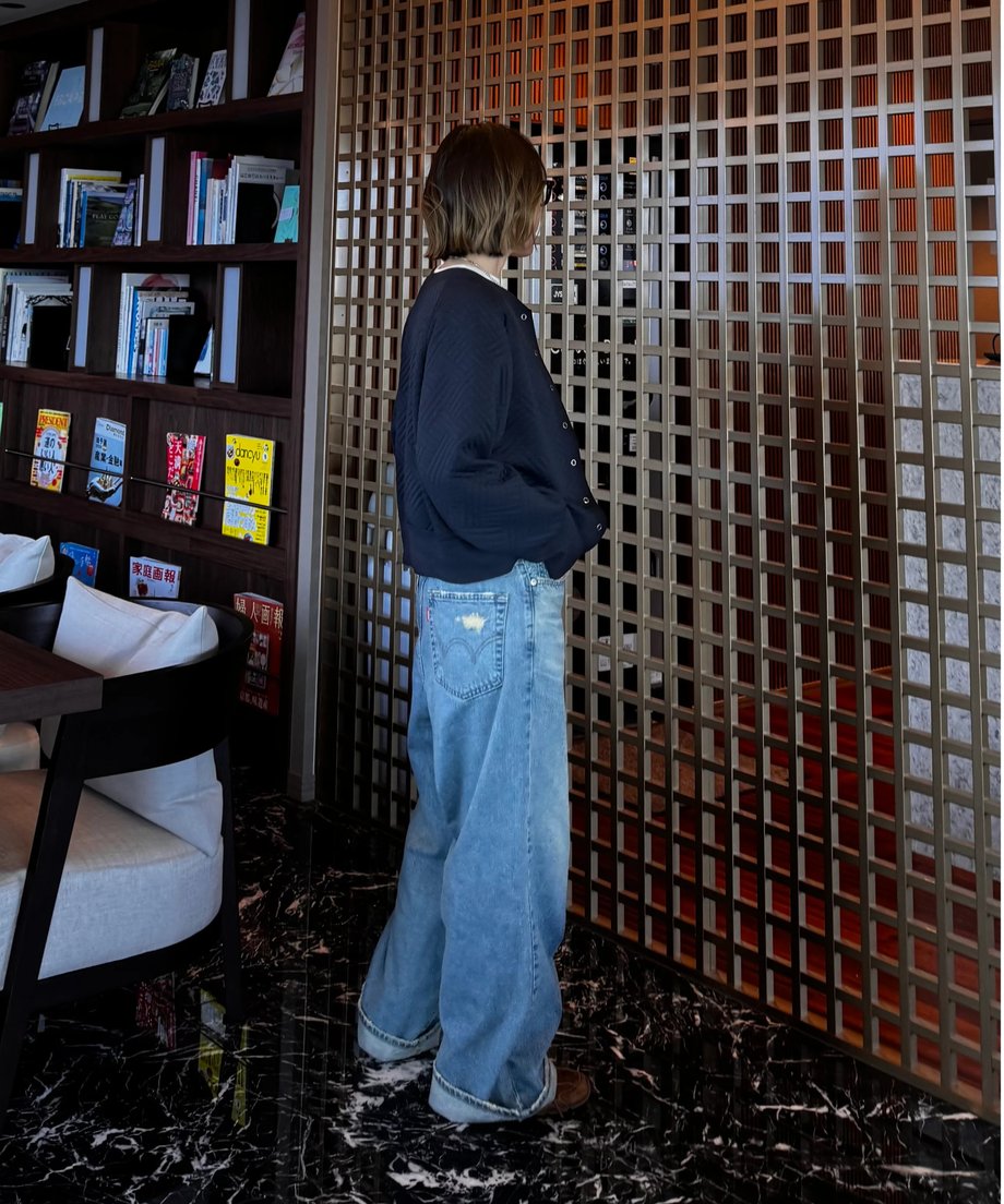 [FASHIRU × EDWIN]vintage wide straight denim(Ja...