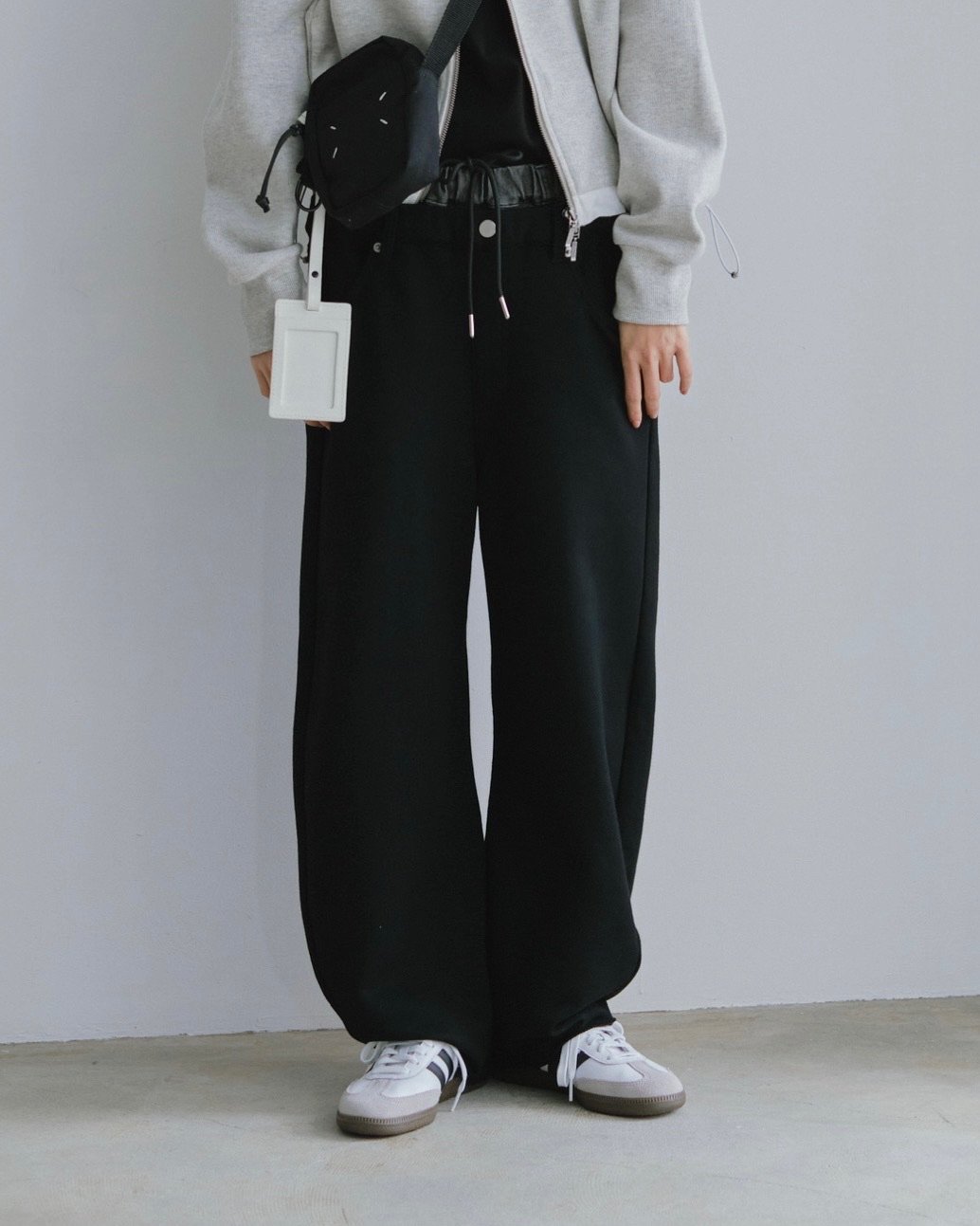 denim layered jogger pants/2color/2size | F A S...